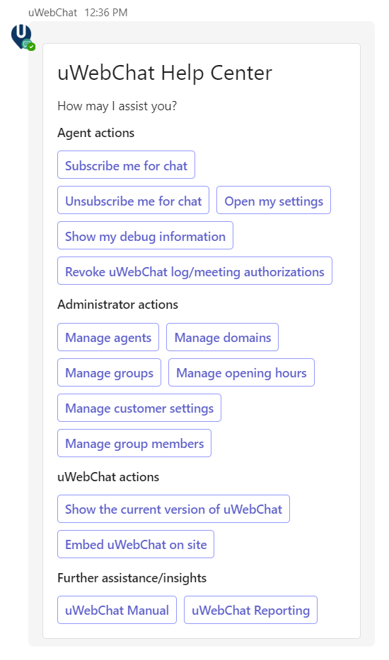 Configuration | uWebChat Documentation